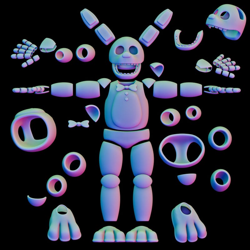 Spring Bonnie Mask - Etsy