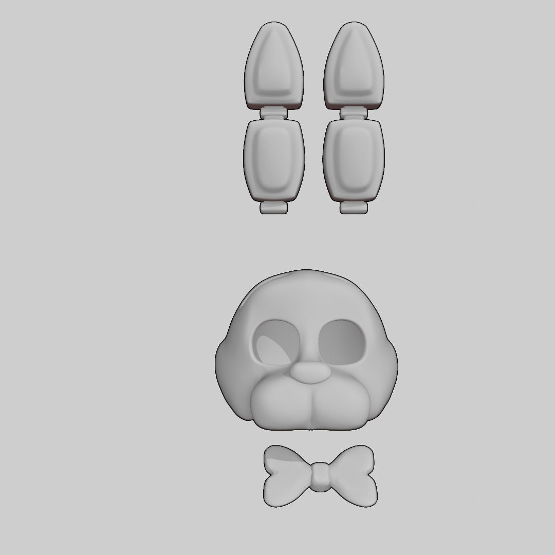 Fnaf Five Nights At Freddys Bonnie Head Stl Files For Cosplay Etsy