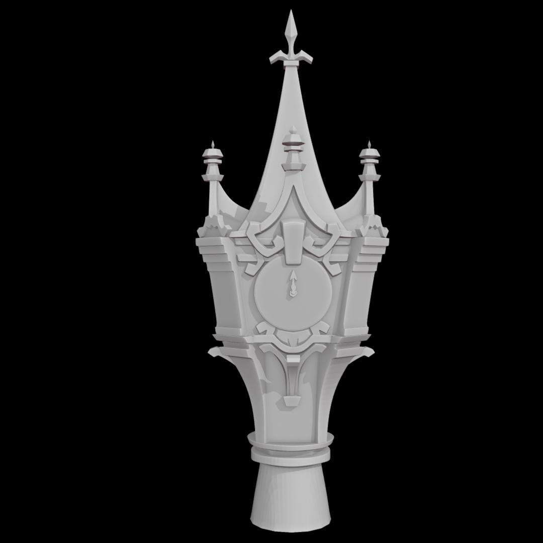 Disney Cinderella Clock Tower Figurine Stl File - Etsy