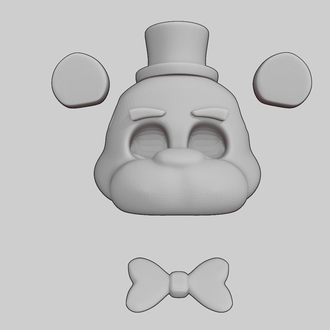 Fnaf / Five Nights at Freddy's Freddy Head Stl Files for Cosplay - Etsy