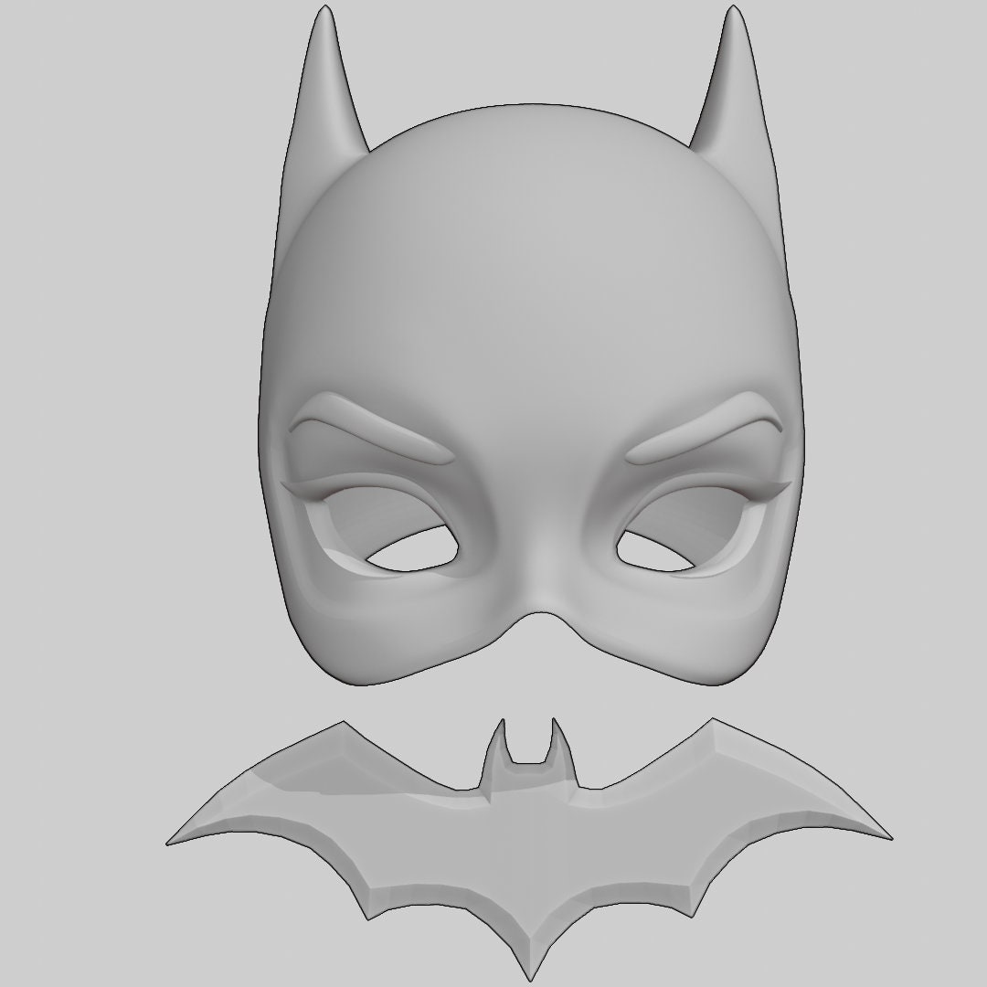 DCWC Batgirl Mask Maques Mascarilla Cosplay Cosplays - Etsy