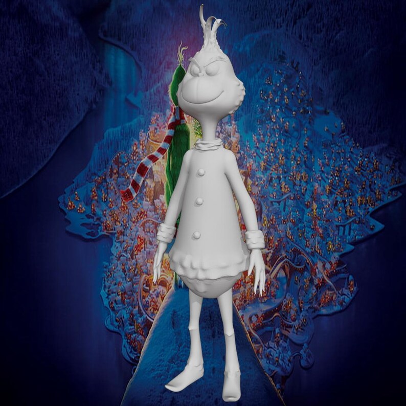 The Grinch the Grinch Figurine Stl File - Etsy