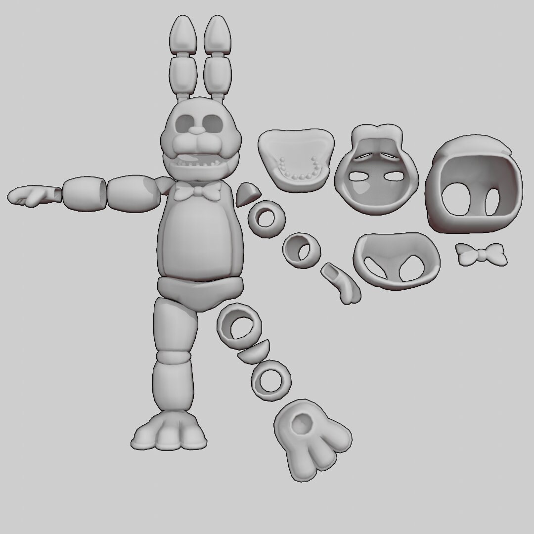 Fnaf / Five Nights at Freddy's Bonnie Stl Files for Cosplay or ...