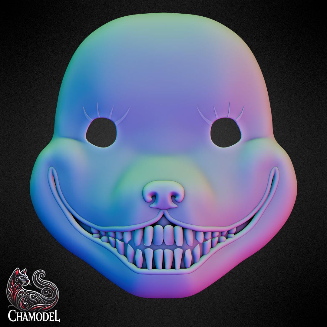 Pumpkin Rabbit From the Walten Files Mask for Cosplay STL FILES - Etsy UK