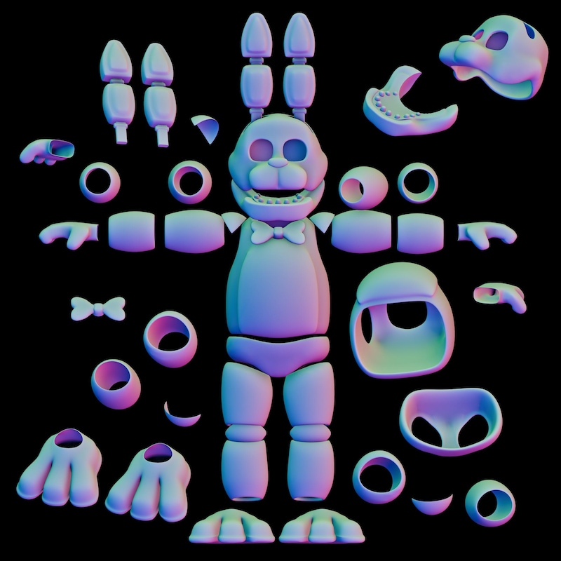 Withered Bonnie Costume - Etsy