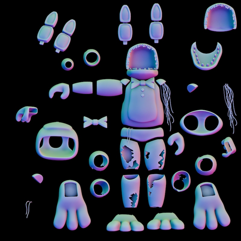 Withered Bonnie Costume - Etsy