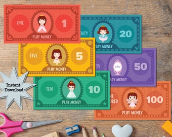 Play Money - Printable - Instant Download - Fun AND Educational - Etsy