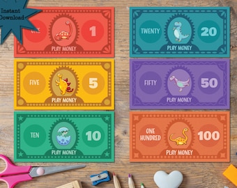 Play Money - Printable - Instant Download - Fun AND Educational - Etsy