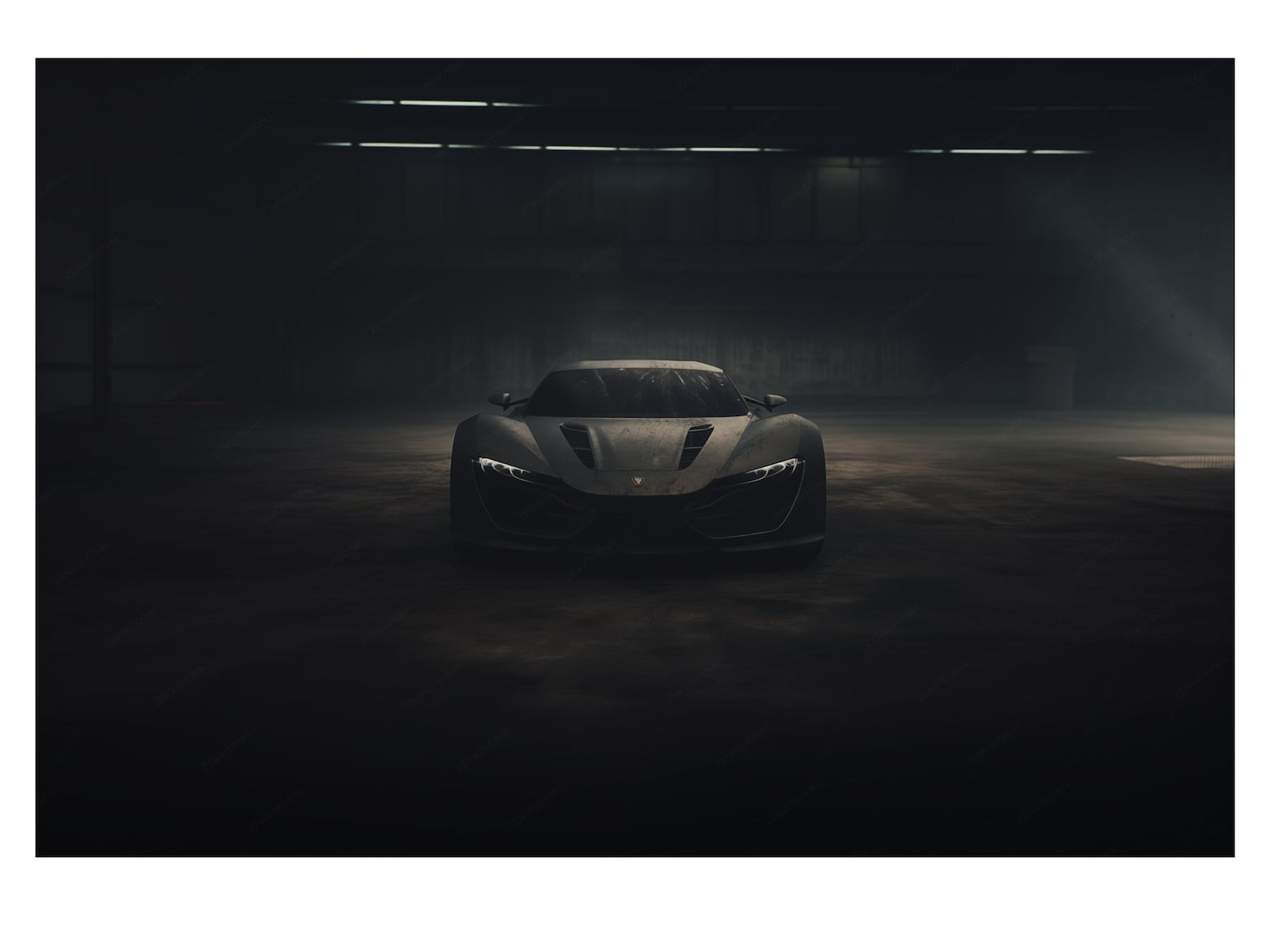 Futuristic Luxury Sports Car Print, Unique Modern Home Decor for Car ...