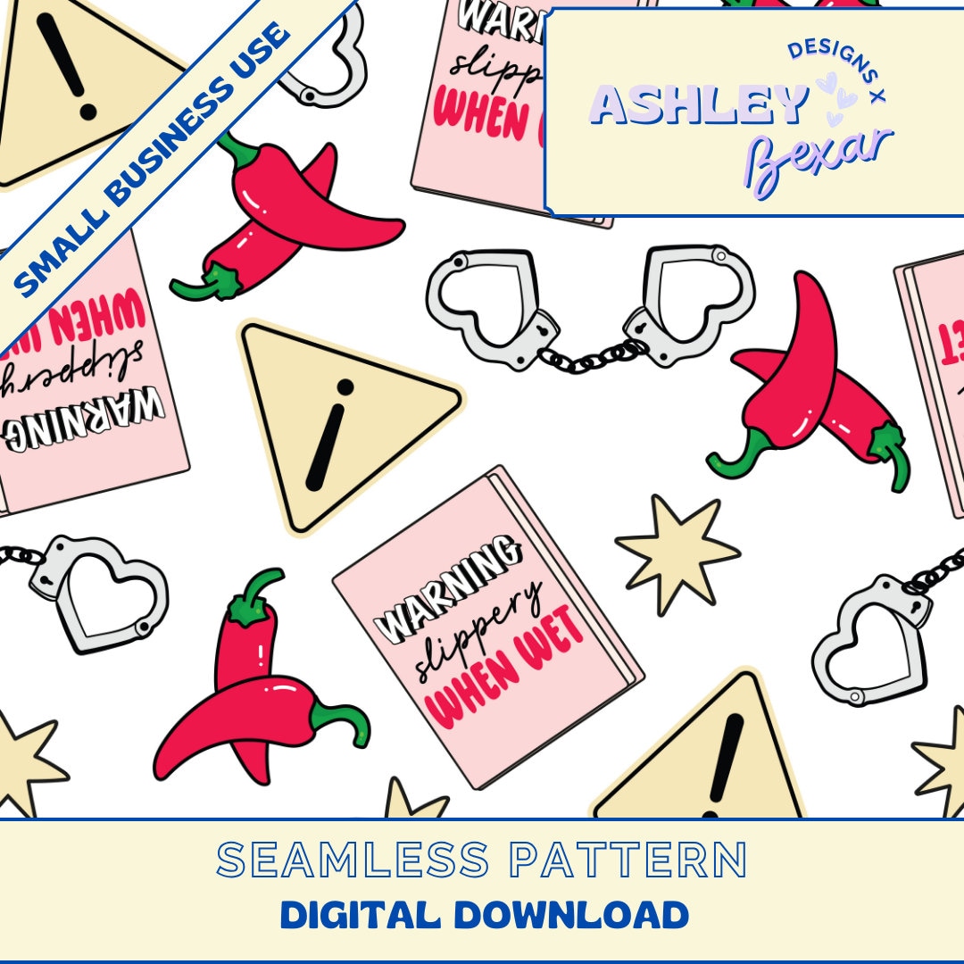 Smut Books Seamless Pattern Digital Download, Seamless Pattern, Romance ...