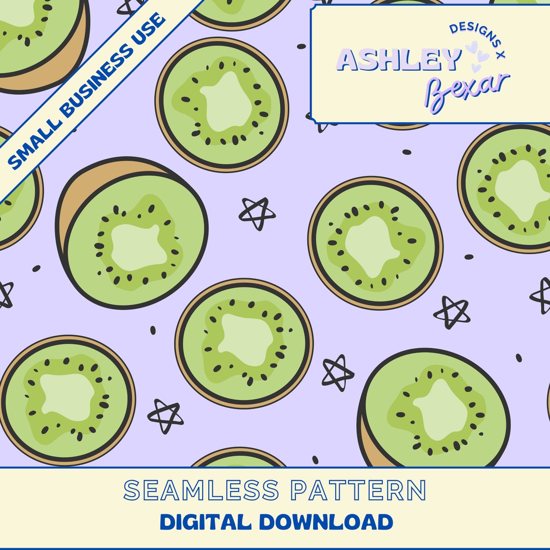 Kiwi Seamless Pattern, Digital Download, Seamless Pattern, Sublimation ...