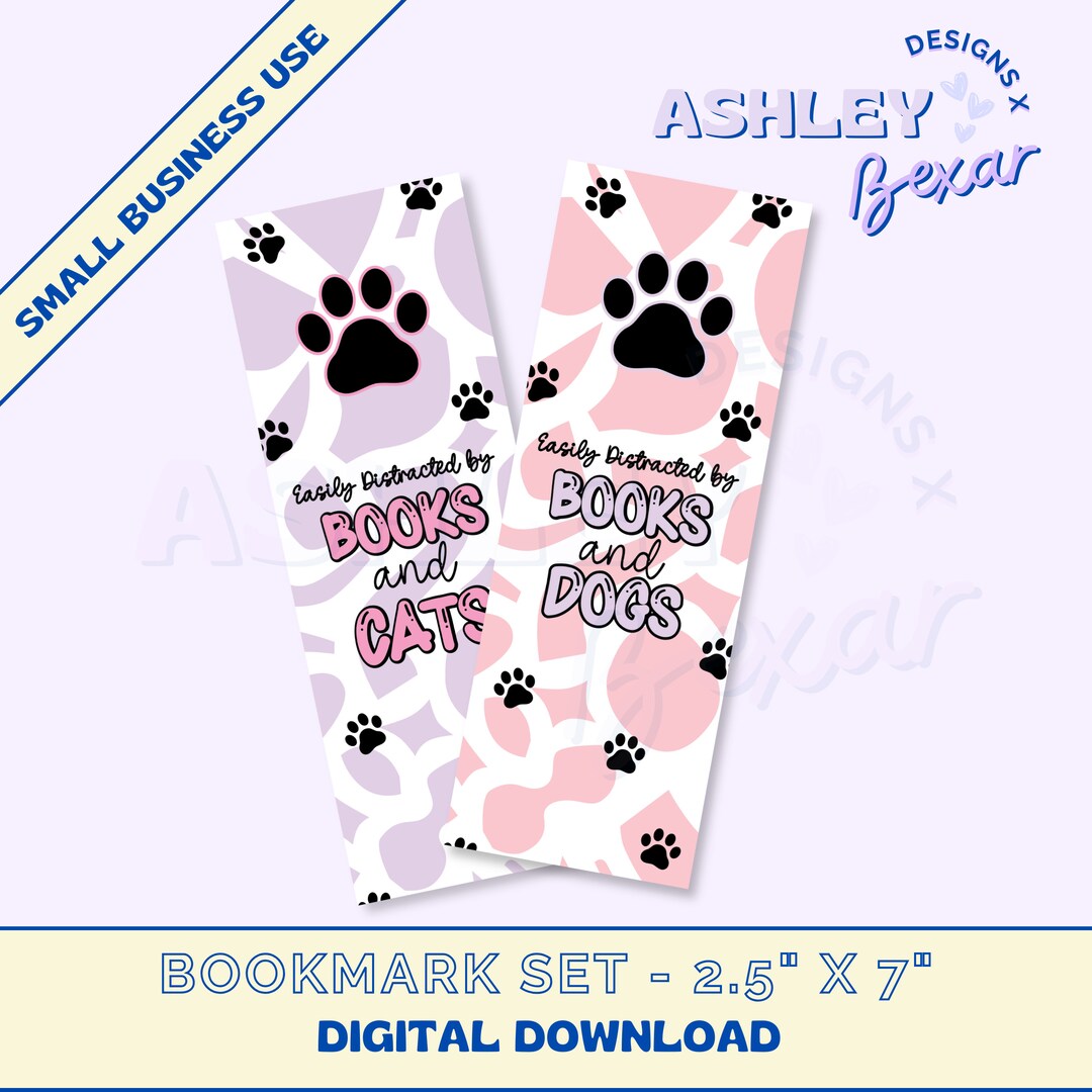 Dog Bookmark PNG, Sublimation Design, Cute PNG, Book Lover, Bookmark ...