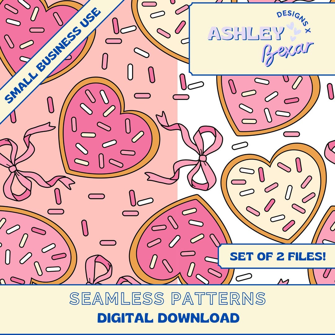 Valentine's Day Coquette Bow Seamless Pattern Digital Download ...