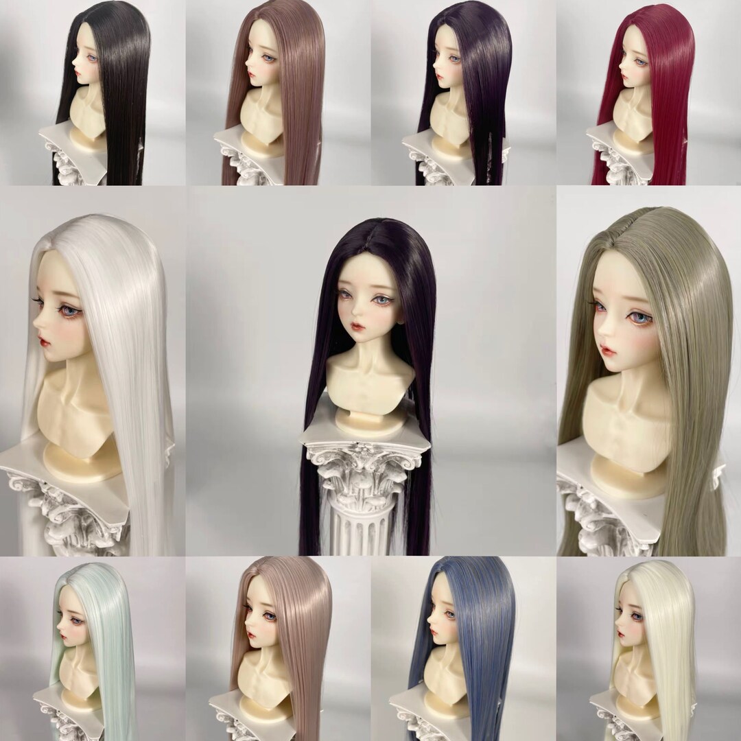 1/3 1/4 1/6 Bjd/sd Wig Mid-point Ancient Style Hair Embryo Styling Hair High Temperature Wire 3 ...