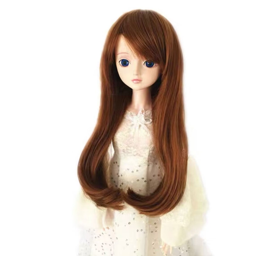 BJD Sd Doll High Temperature Wire Wig 3 4 6 8 Points 60cm Doll Oblique ...