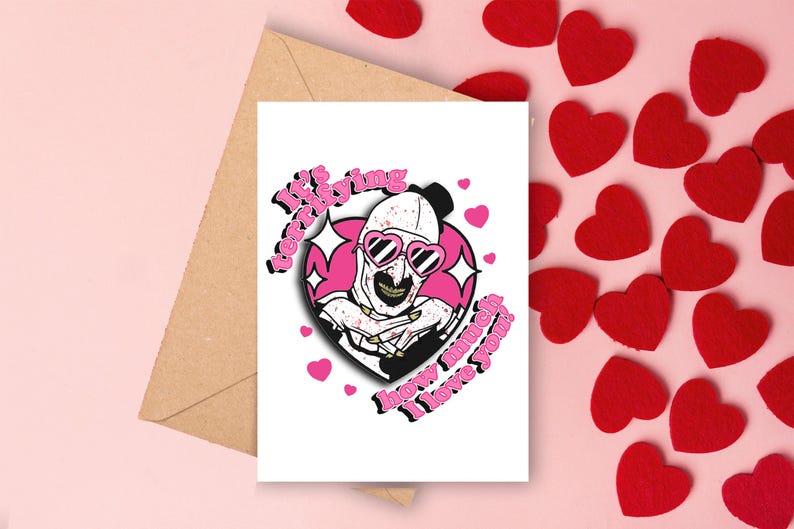 It's Terrifying How Much I Love You Greeting Card - Etsy