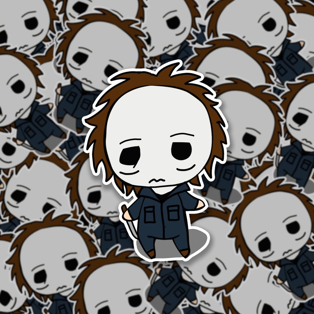 Chibi Horror Character Sticker - Etsy