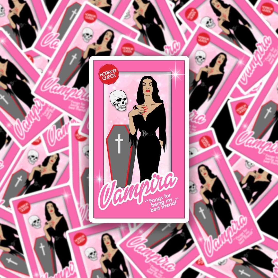 Vampira Barbie Sticker - Etsy