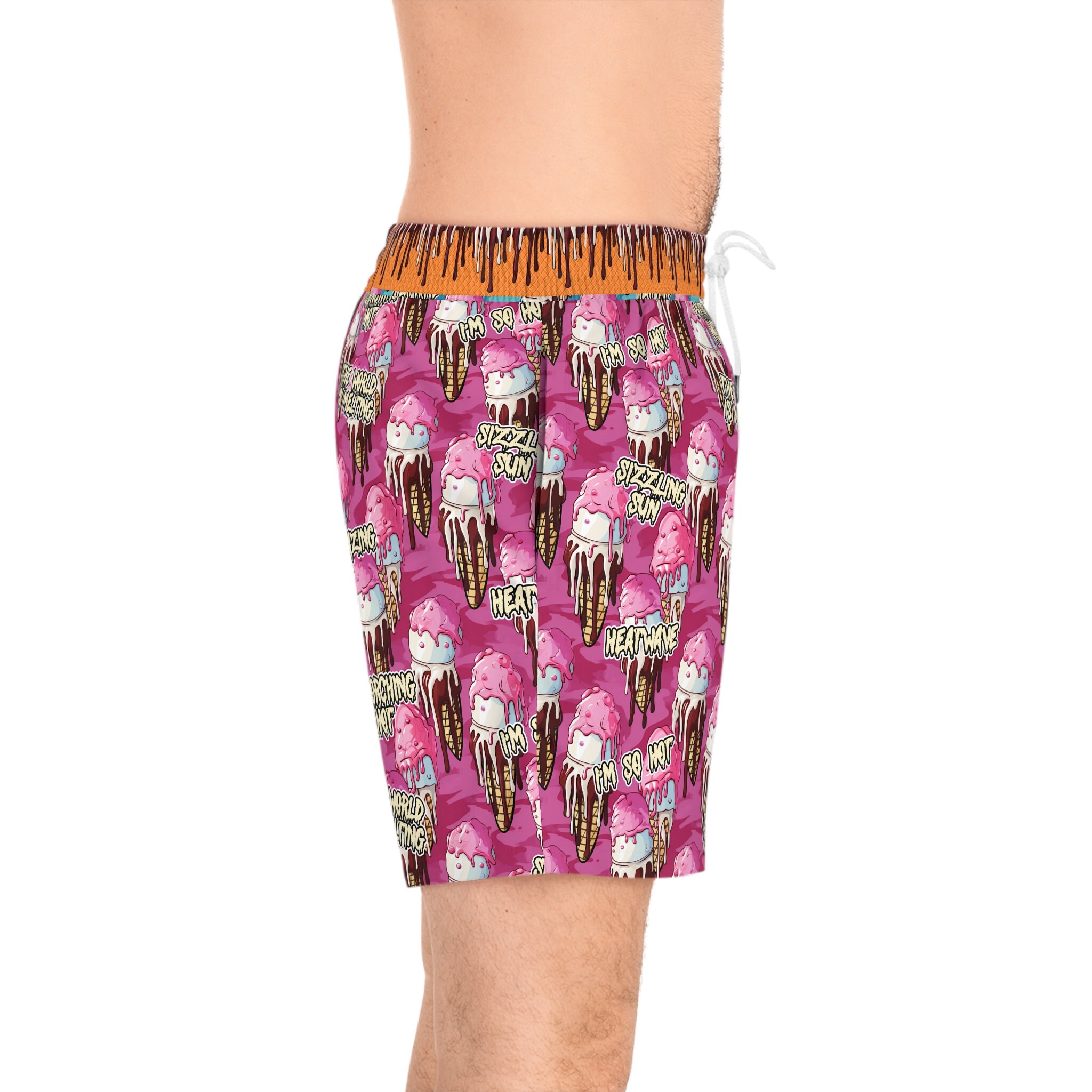 Melting Ice Cream Swim Trunks - Etsy