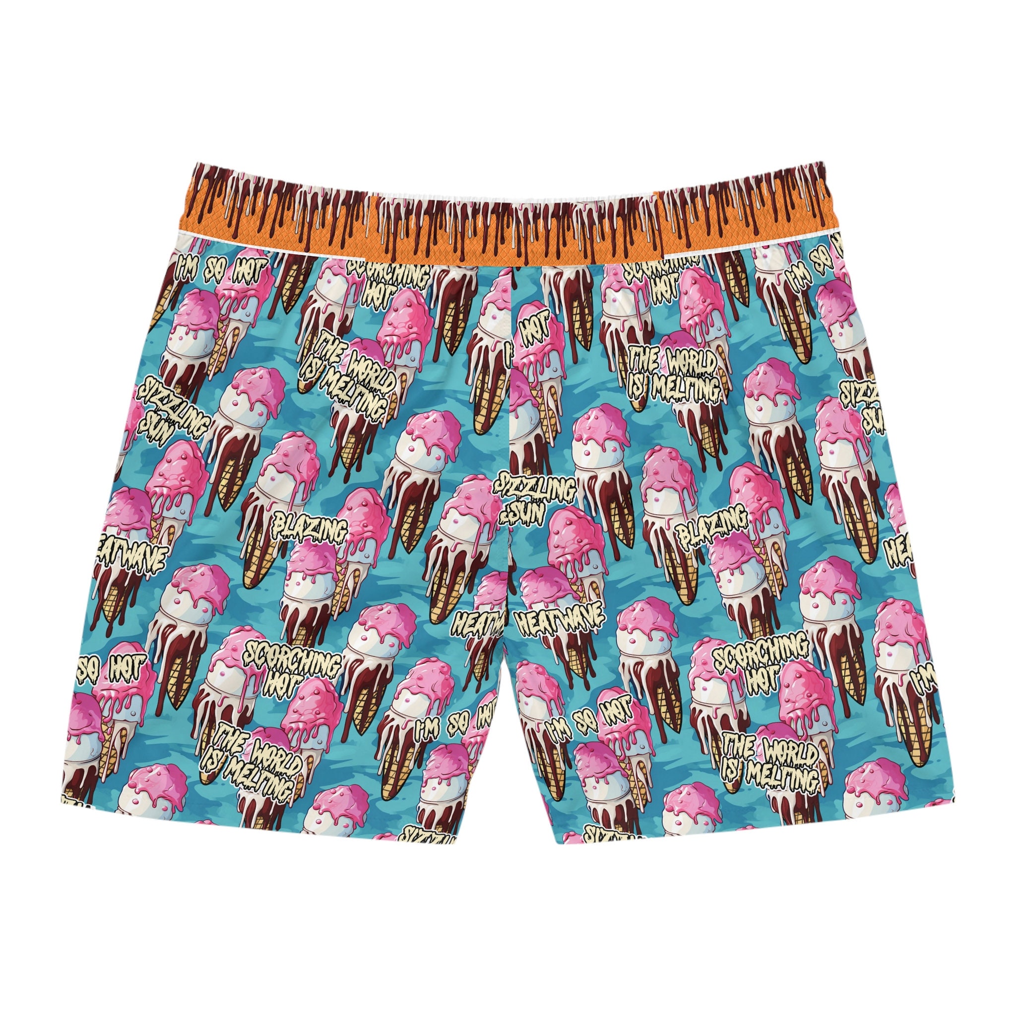 Melting Ice Cream Swim Trunks - Etsy
