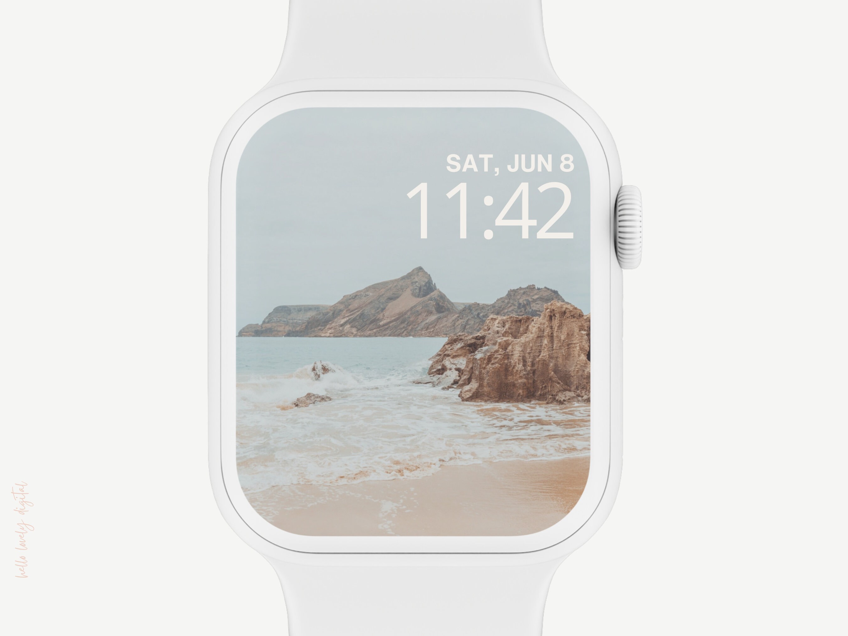 Minimal Apple Watch Wallpaper, Aesthetic Watch Face, Summer Wallpaper ...