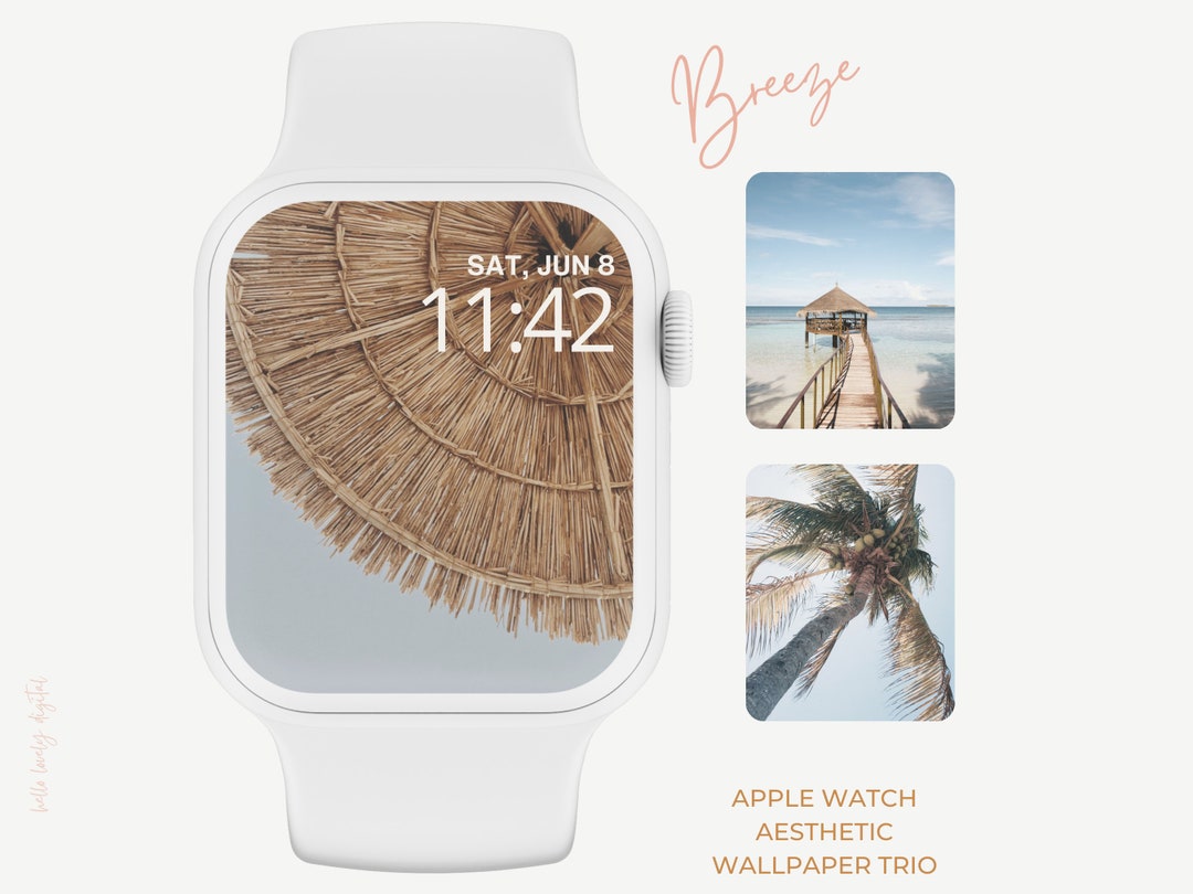 Minimal Apple Watch Wallpaper, Aesthetic Watch Face, Summer Wallpaper ...