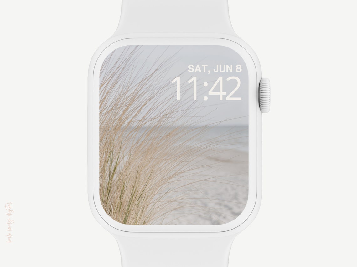 Minimal Apple Watch Wallpaper, Aesthetic Watch Face, Summer Wallpaper ...