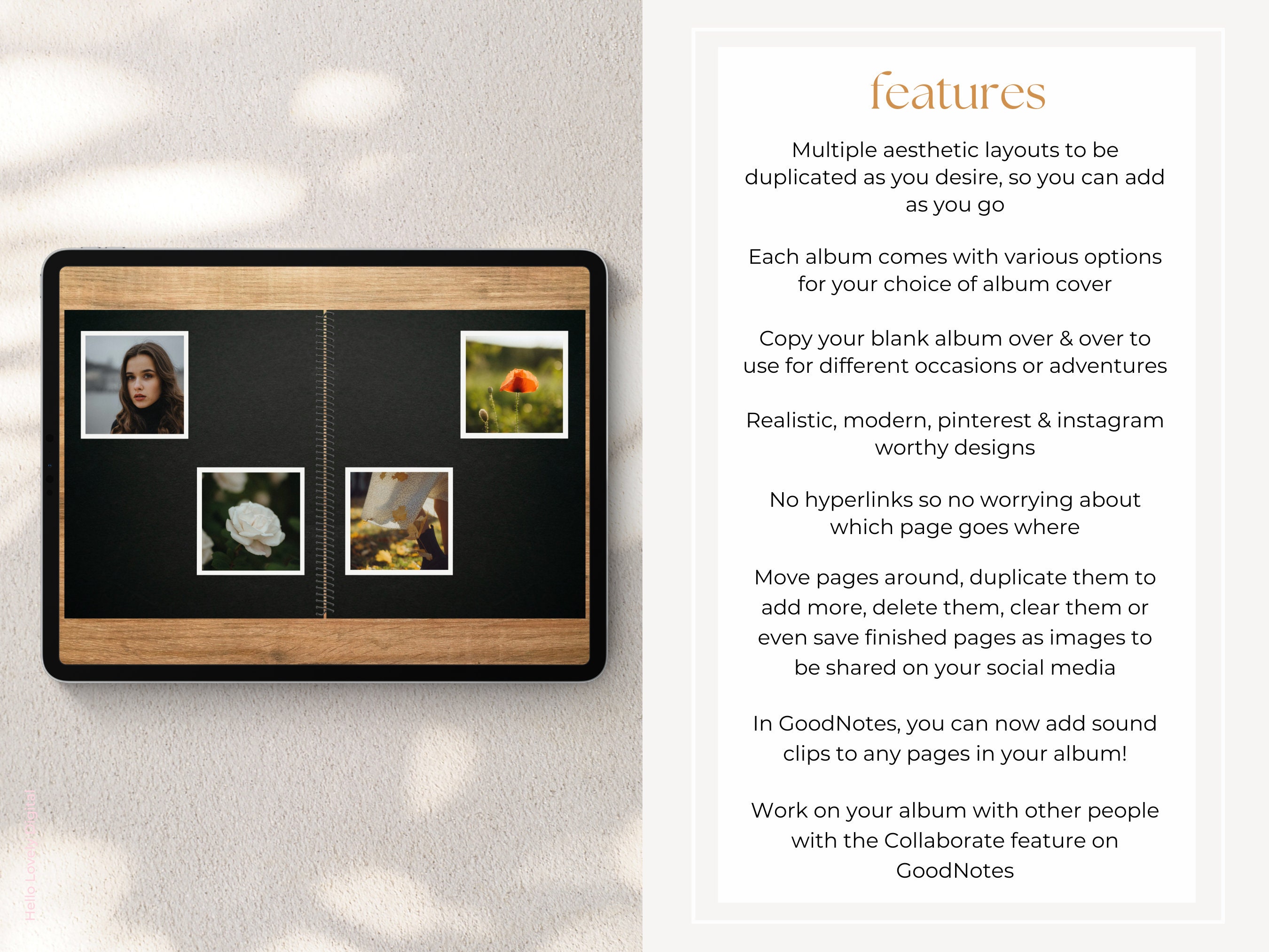 Digital Photo Album, Goodnotes Journal, Travel Journal, Digital Memory ...