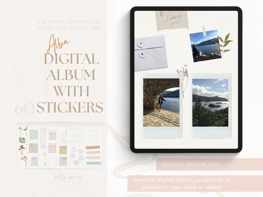 Digital Photo Album, Memory Book, Goodnotes Scrapbook, Digital Journal ...