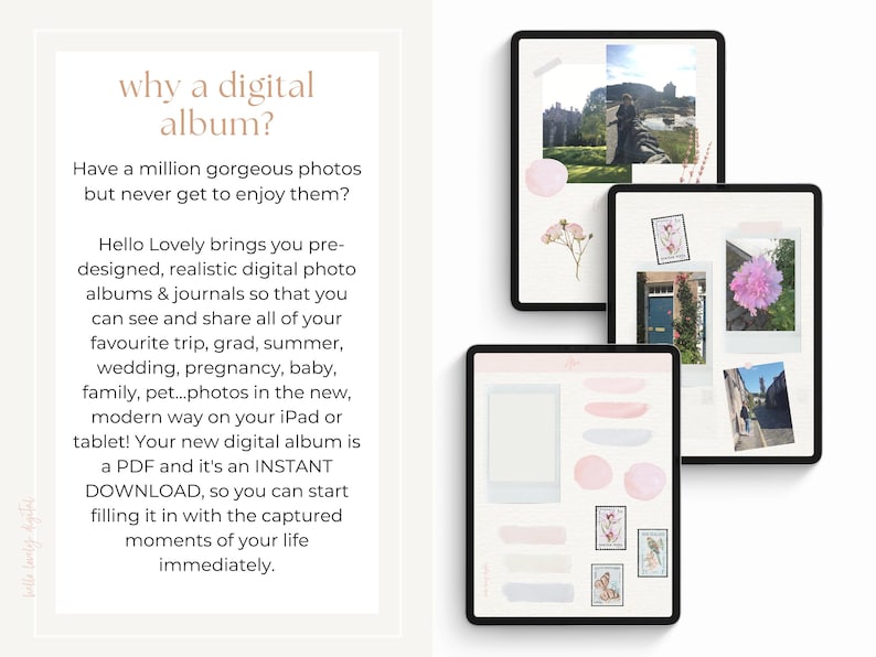 Digital Photo Album, Memory Book, Goodnotes Scrapbook, Digital Journal ...