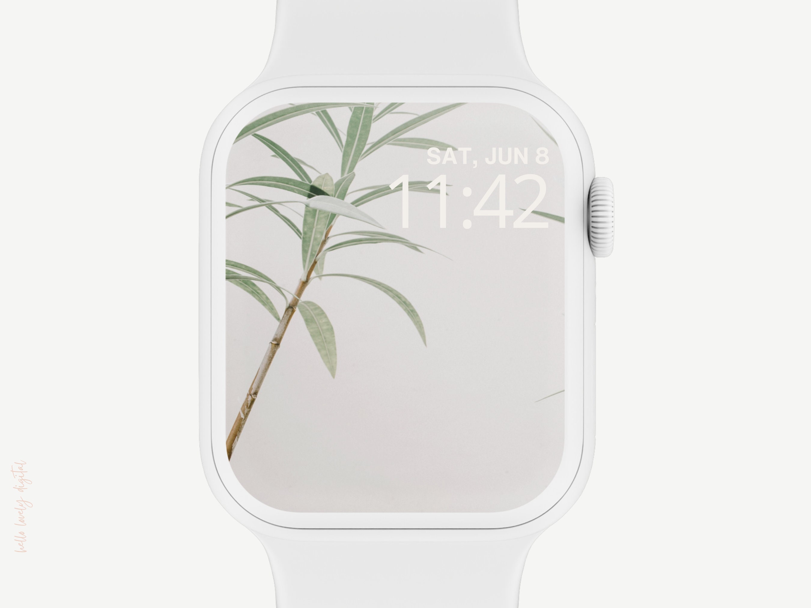 Minimal Apple Watch Wallpaper, Aesthetic Watch Face, Pretty Smartwatch ...