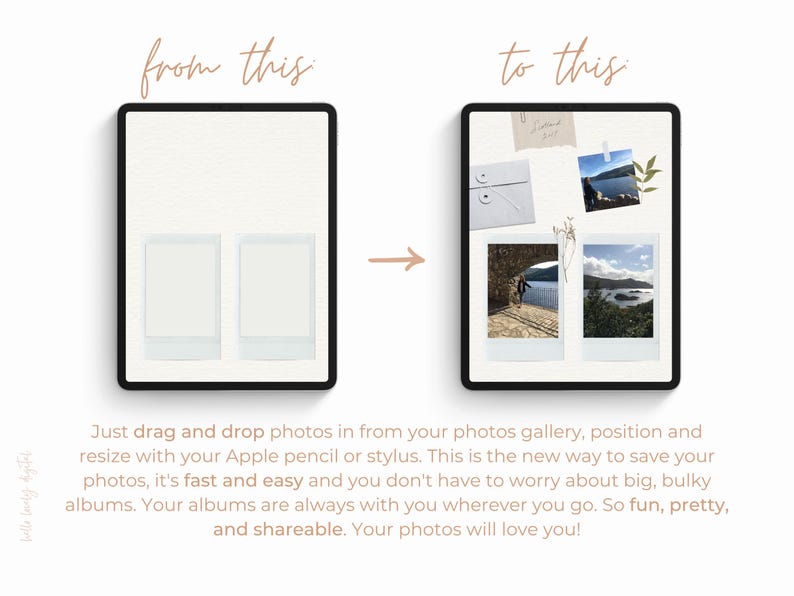 Digital Photo Album, Memory Book, Goodnotes Scrapbook, Digital Journal ...