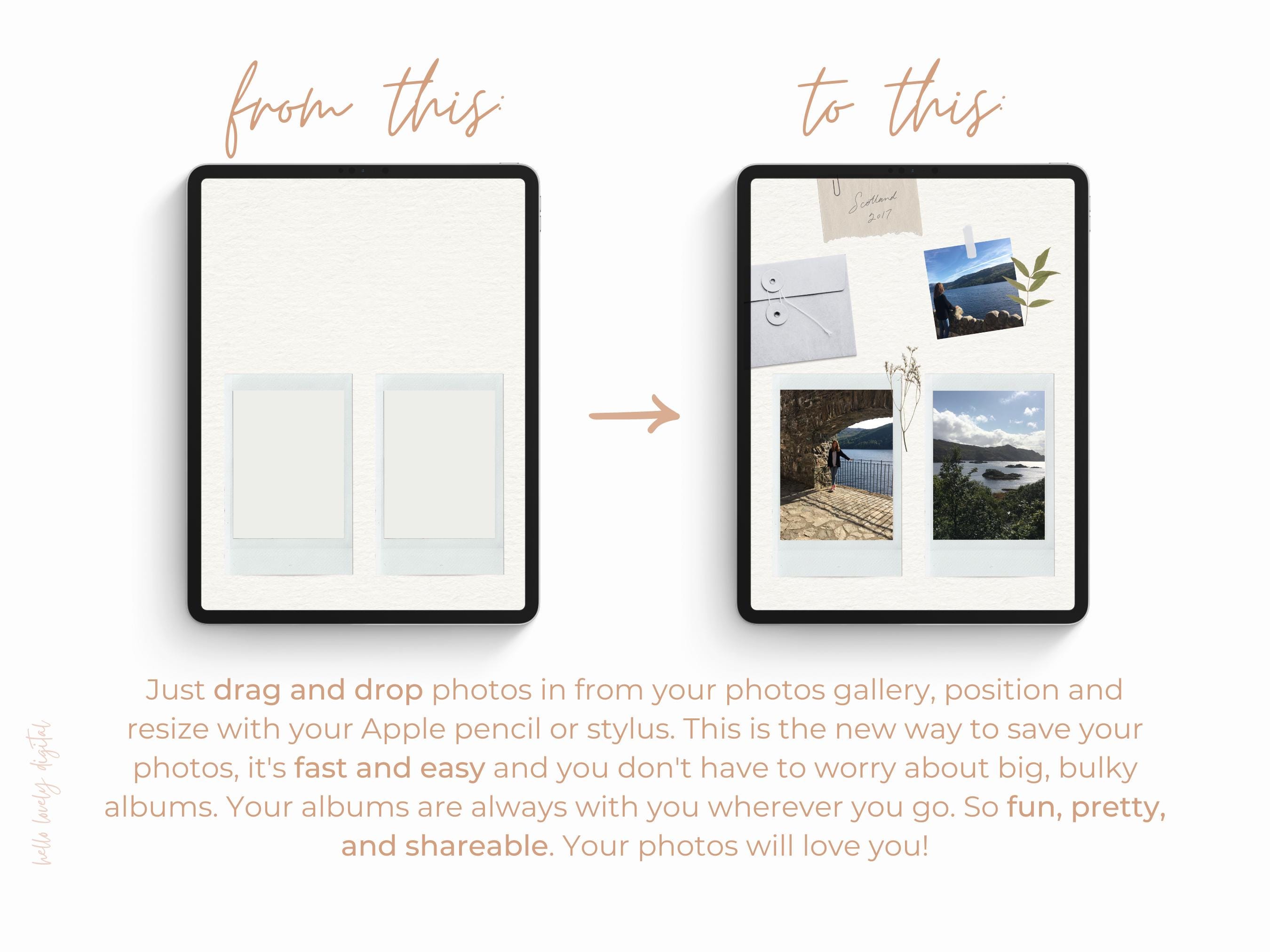 Digital Photo Album, Memory Book, Goodnotes Scrapbook, Digital Journal ...