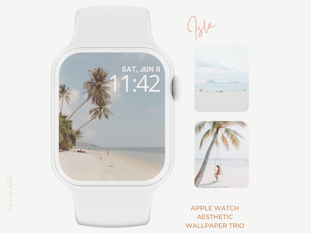 Minimal Apple Watch Wallpaper, Aesthetic Watch Face, Summer Wallpaper ...