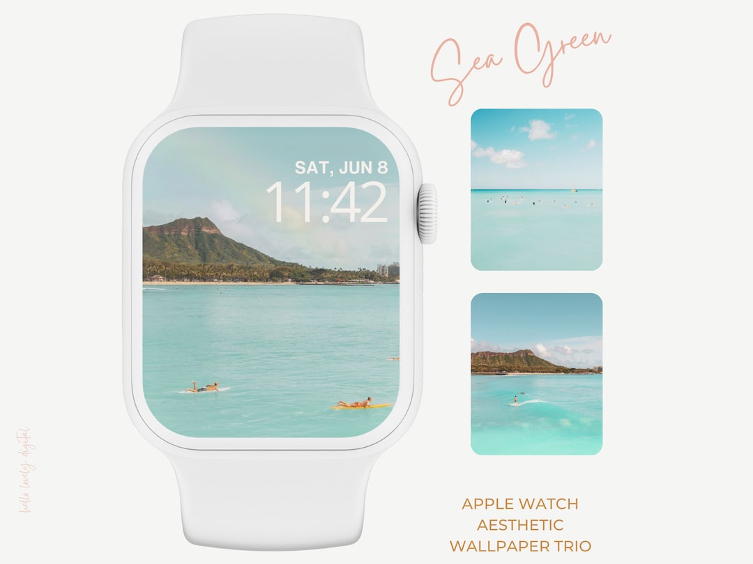 Minimal Apple Watch Wallpaper, Aesthetic Watch Face, Summer Wallpaper ...