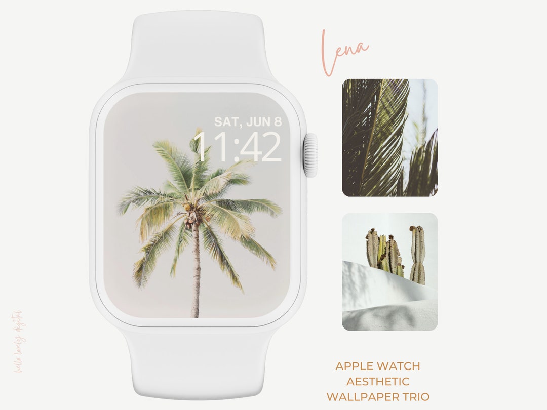 Minimal Apple Watch Wallpaper, Aesthetic Watch Face, Summer Wallpaper ...