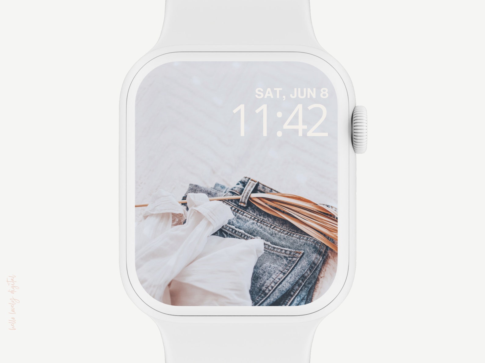 Minimal Apple Watch Wallpaper, Aesthetic Watch Face, Summer Wallpaper ...