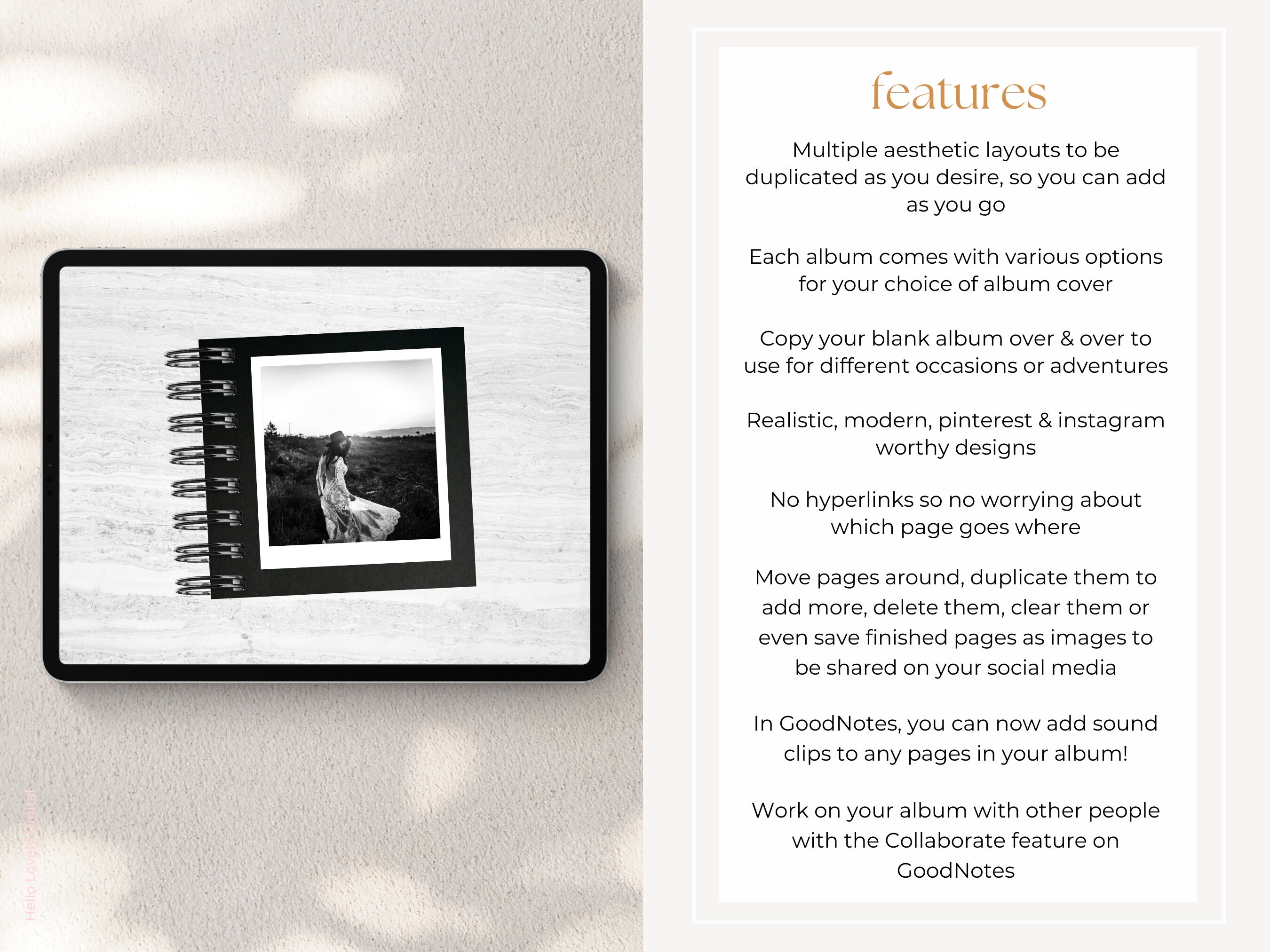 Digital Photo Album, Goodnotes Album, Digital Scrapbook Album ...
