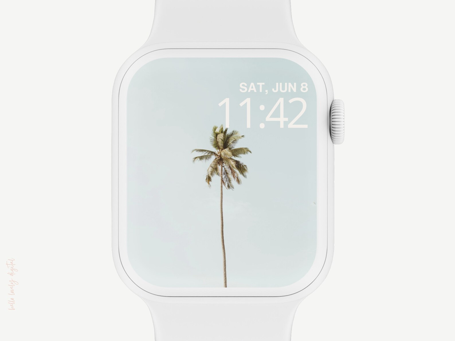 Minimal Apple Watch Wallpaper, Aesthetic Watch Face, Summer Wallpaper ...