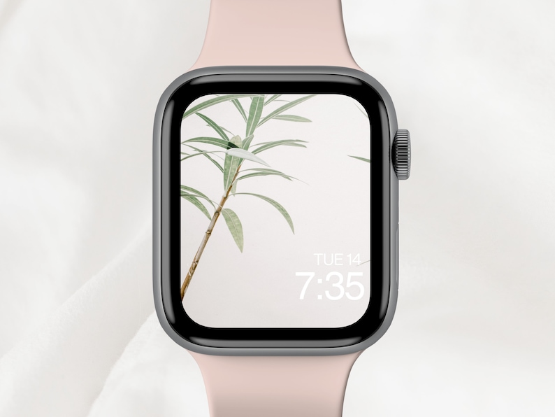 Minimal Apple Watch Wallpaper, Aesthetic Watch Face, Pretty Smartwatch ...