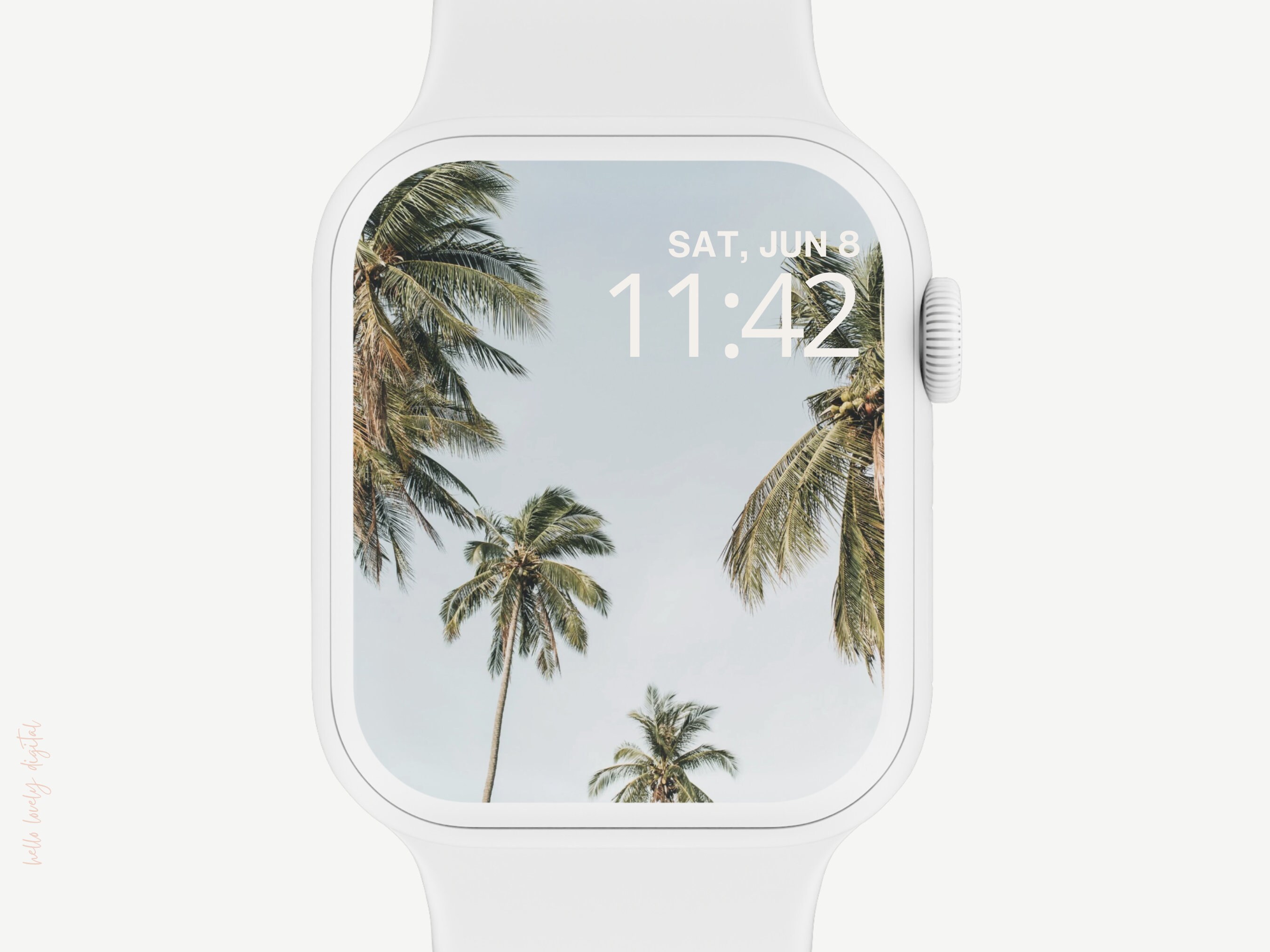 Minimal Apple Watch Wallpaper, Aesthetic Watch Face, Summer Wallpaper ...