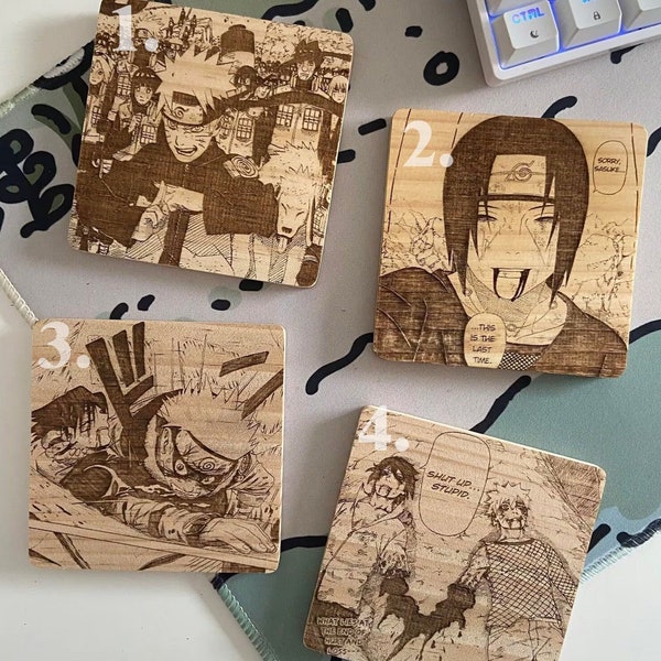 Wooden Anime Art - Etsy