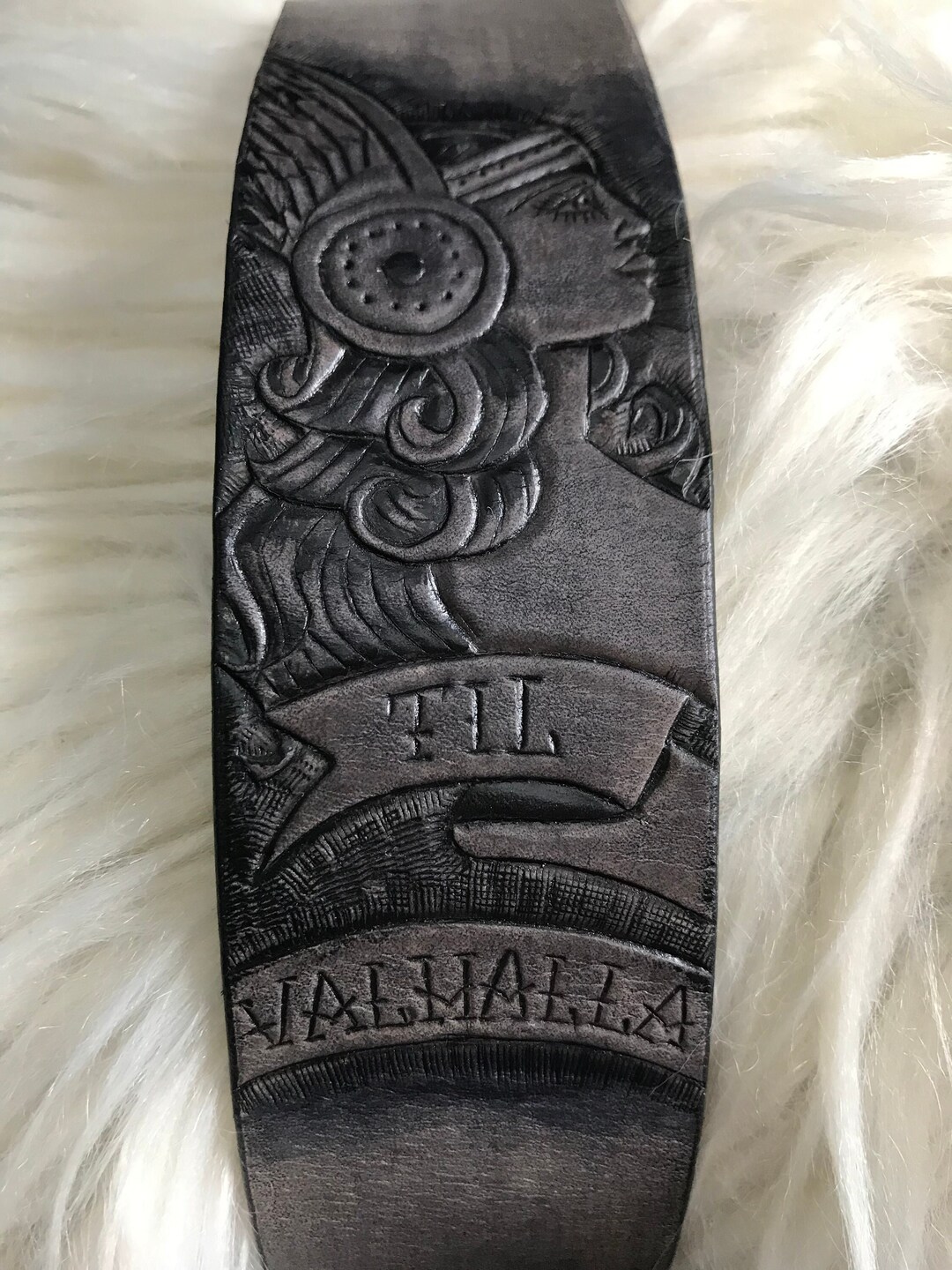 Valkyrie Leather Cuff, Norse Pagan Jewelry, Viking Bracelet for Men - Etsy