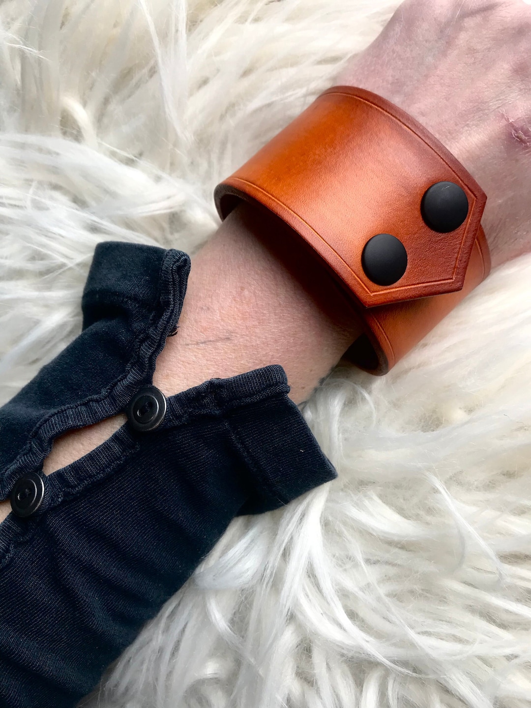 The Rebel Leather Cuff, Men's Leather Cuff, Leather Cuff, Leather ...