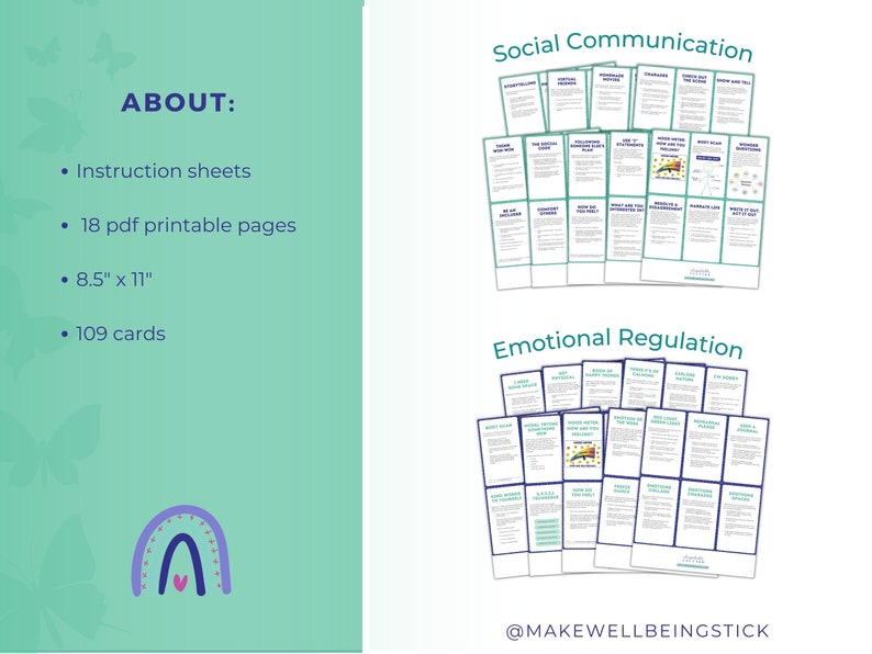 Social-emotional Printable Card Deck - Etsy