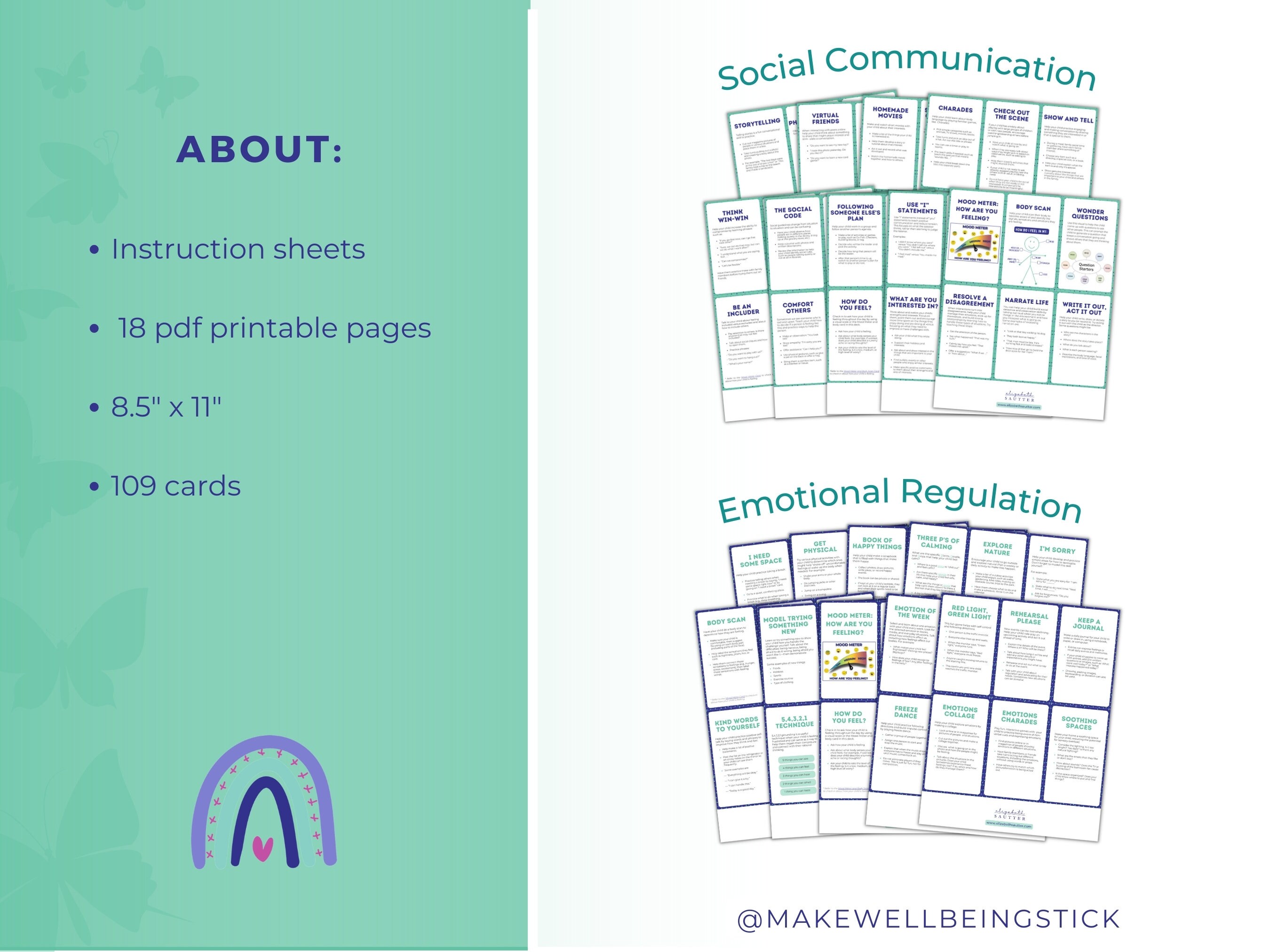 Social-emotional Printable Card Deck - Etsy