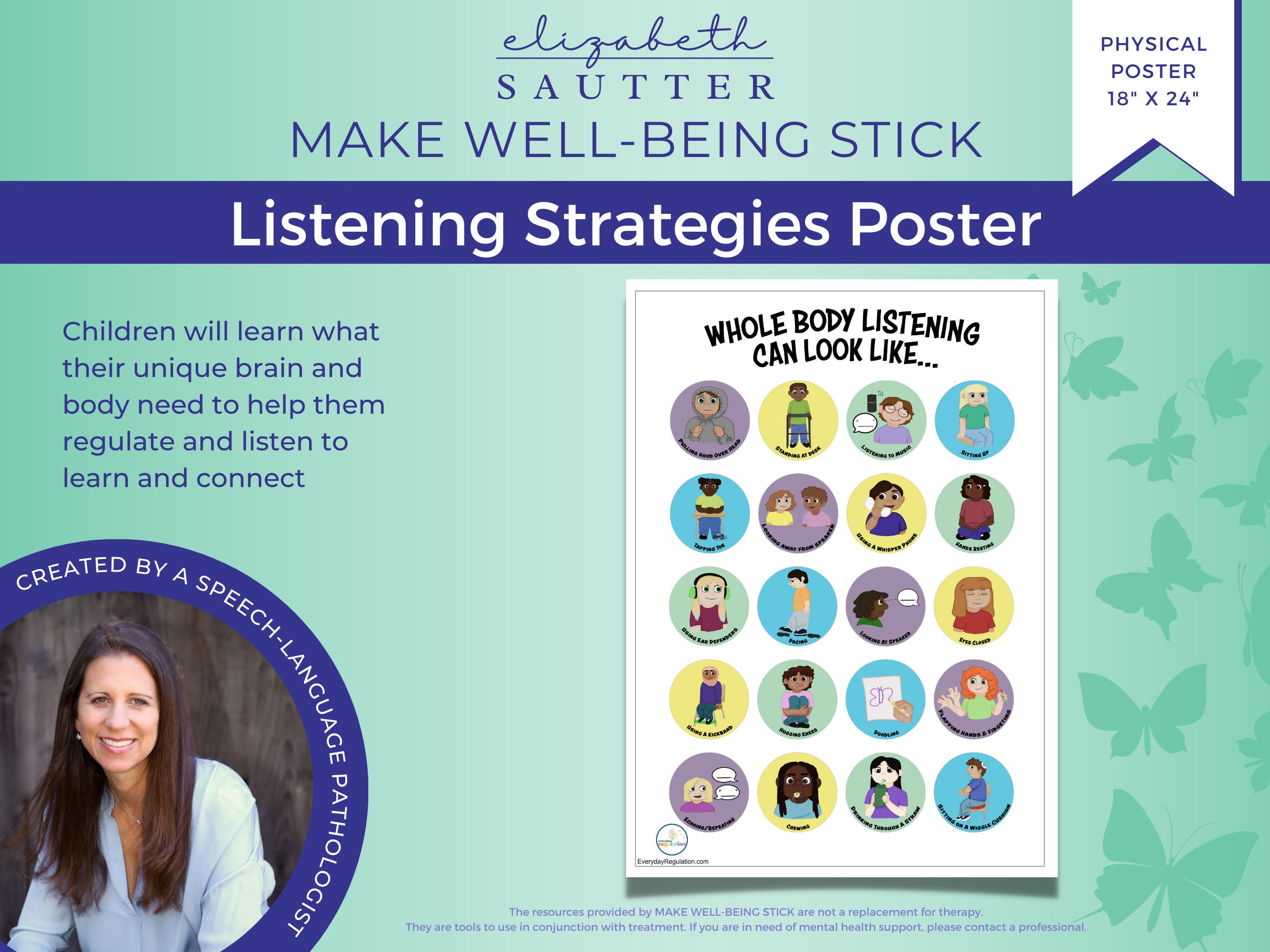 Listening Strategies DIGITAL Poster - Whole Body Listening Educational ...