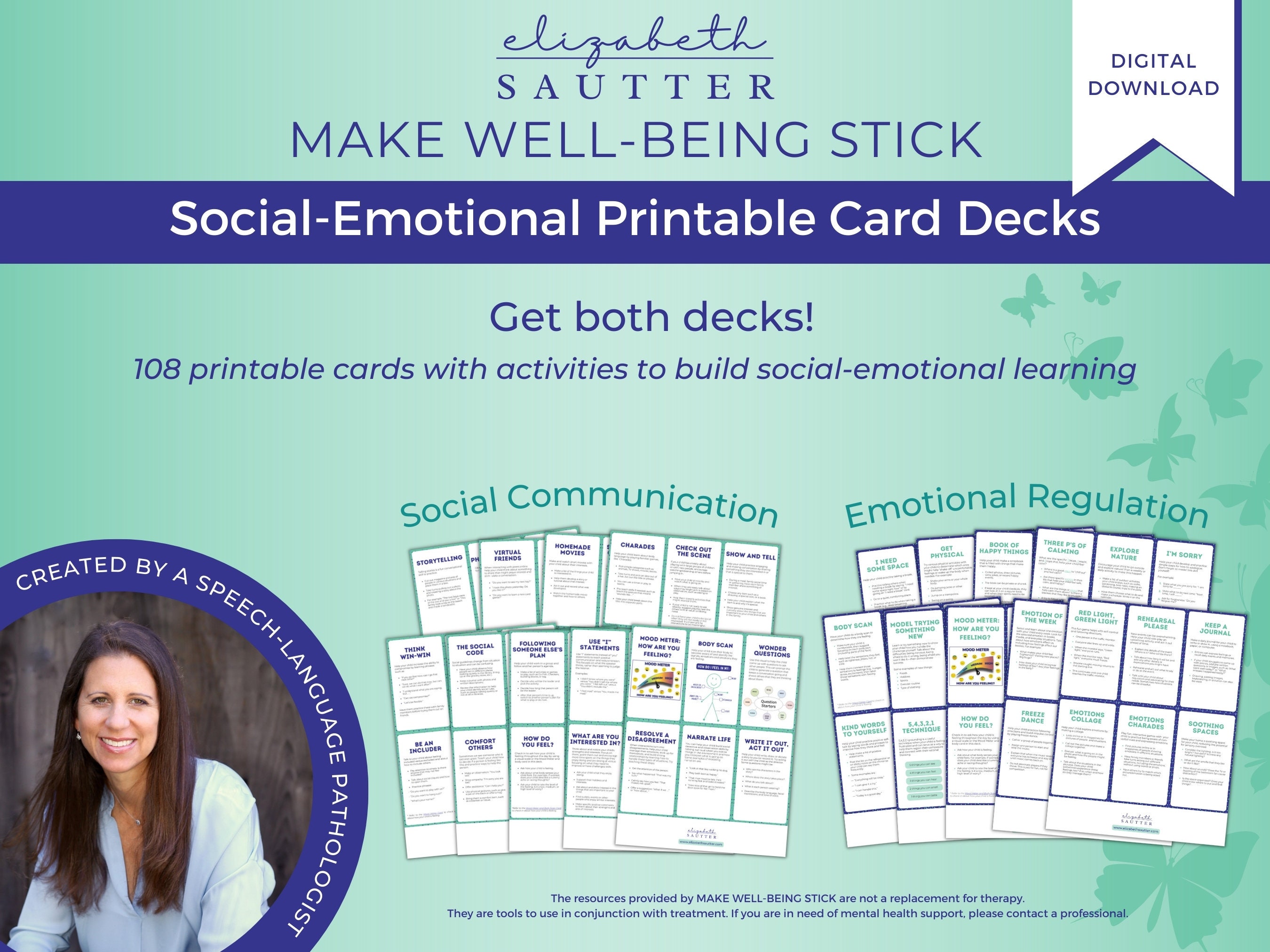 Social-emotional Printable Card Deck - Etsy