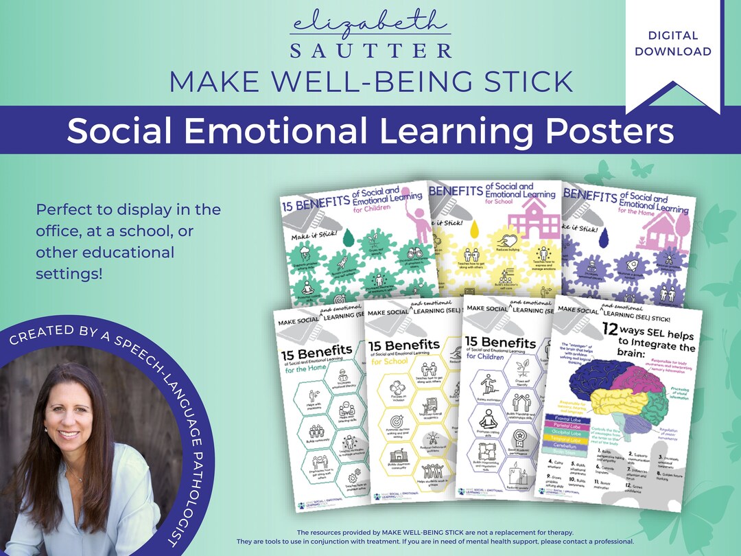 Social Emotional Learning Posters for Office or School - Etsy