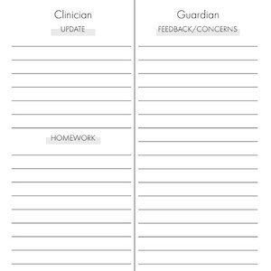 Occupational Therapy Log Template - Etsy